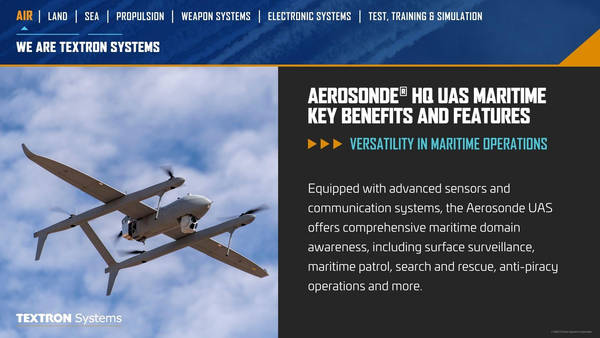 UNITAS 2023: Game-Changing Aerosonde UAS | Textron Systems UNITAS 2023: Game-Changing Aerosonde UAS | Textron Systems