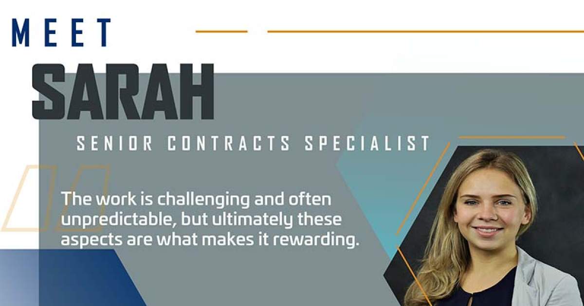 Meet Sarah - Contracts Team | Textron Systems